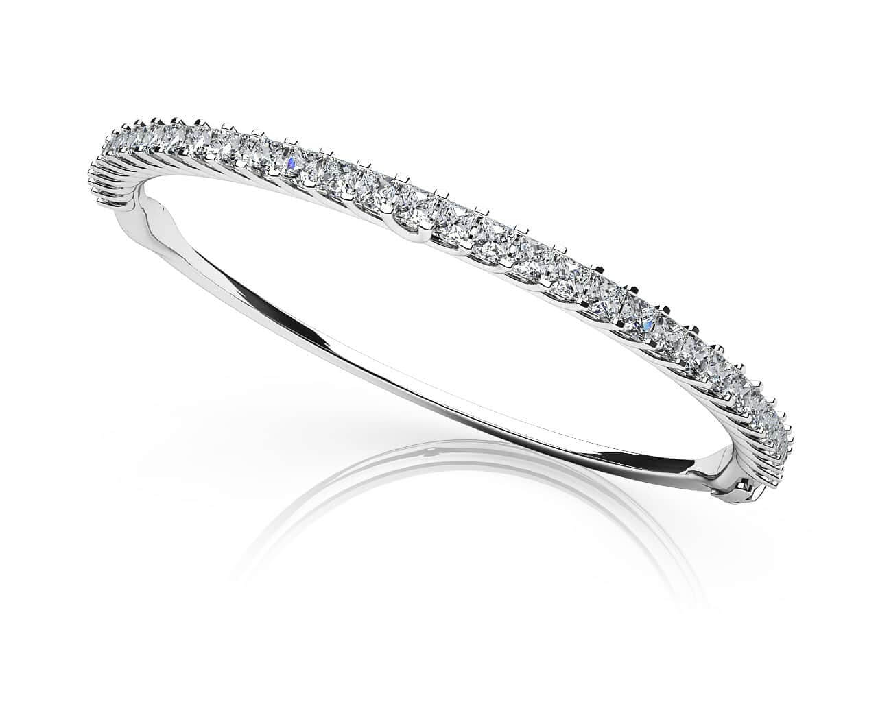 Timeless Elegance Princess Cut Bangle
