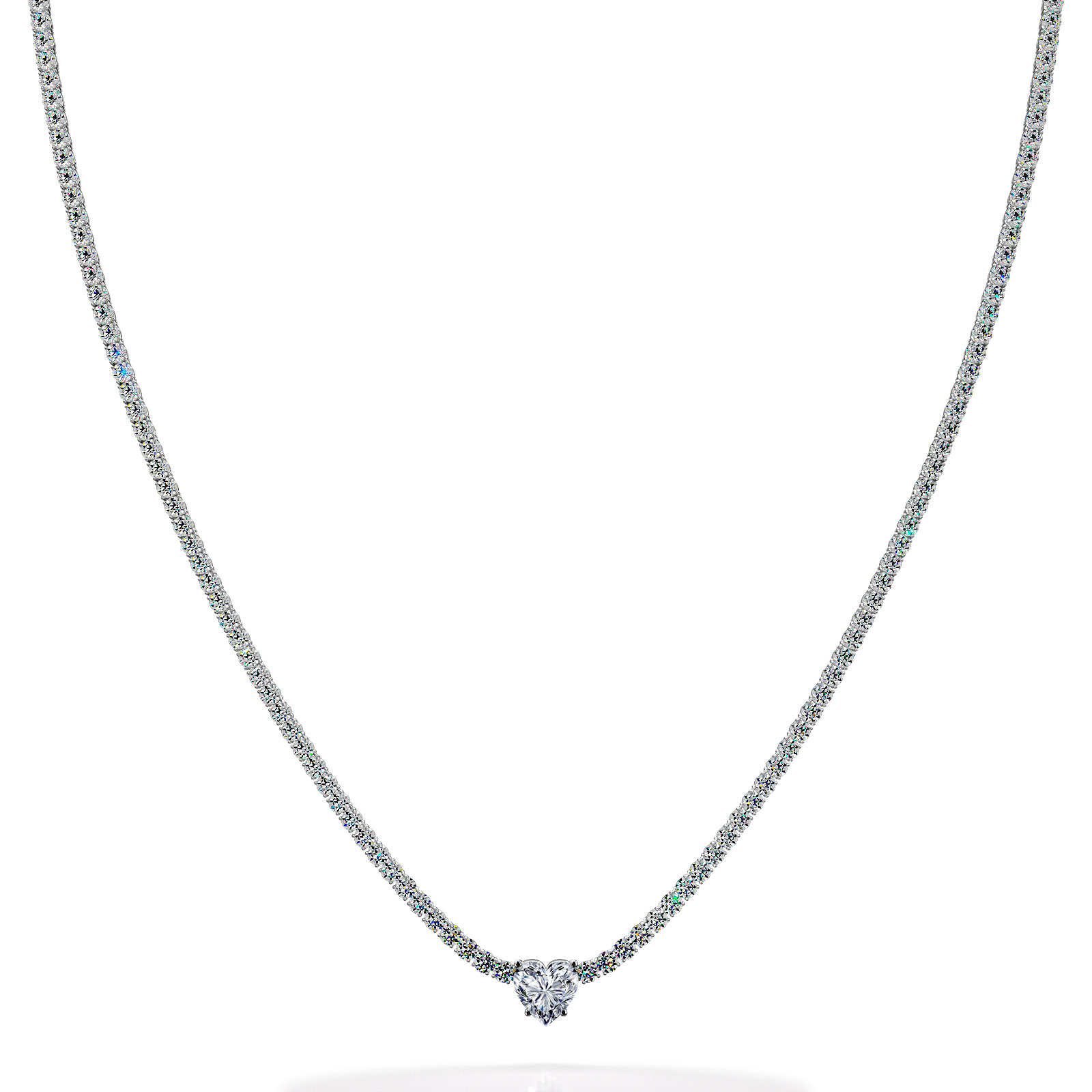 Timeless Dreams Brilliance Heart Diamond Necklace
