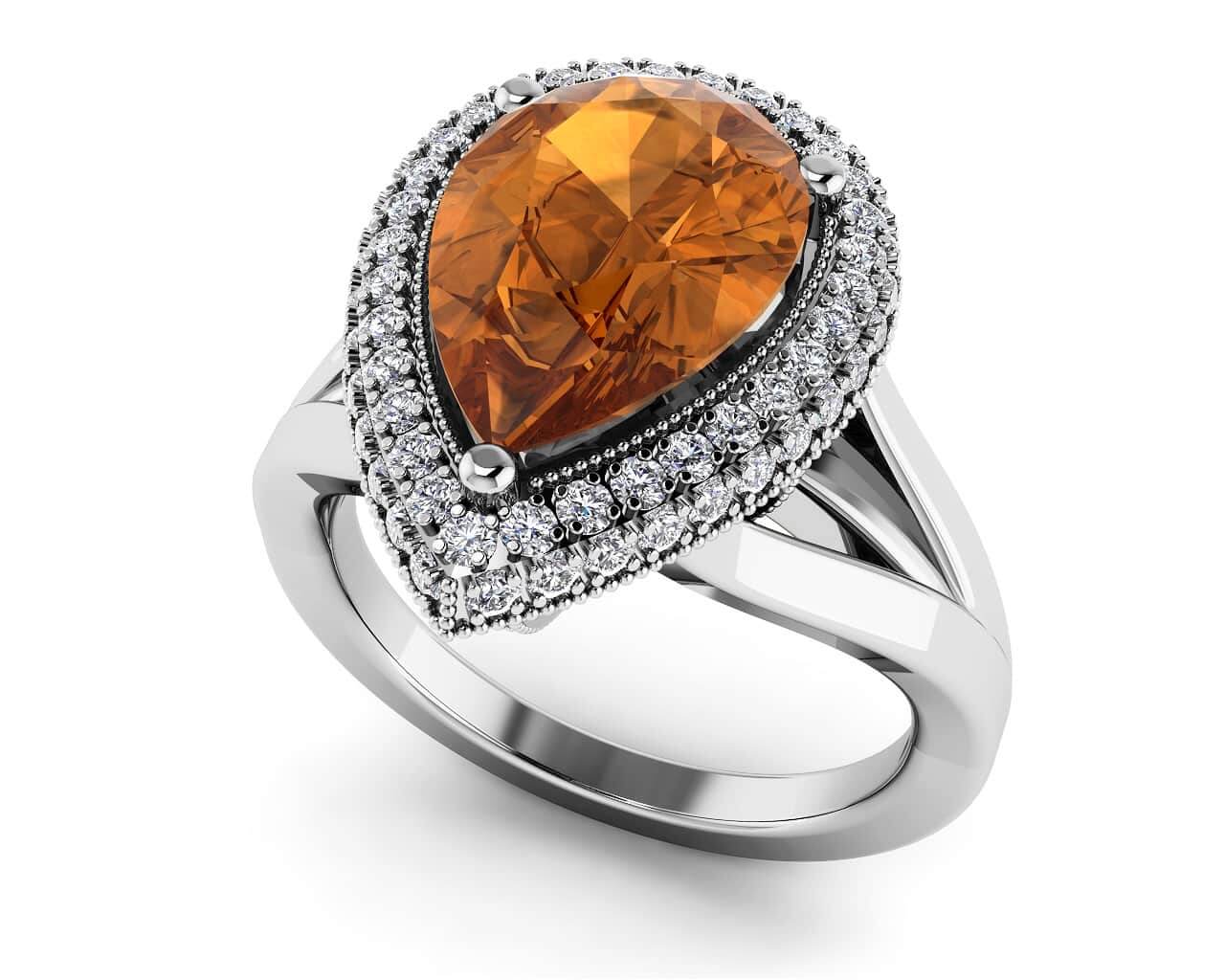 Interchangeable Concept Gemstone Fashion Ring Available In White Yellow ...